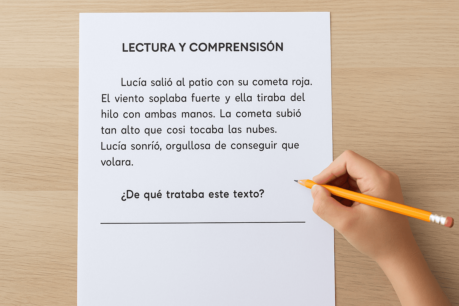 Ejercicios de comprensión lectora para imprimir gratis